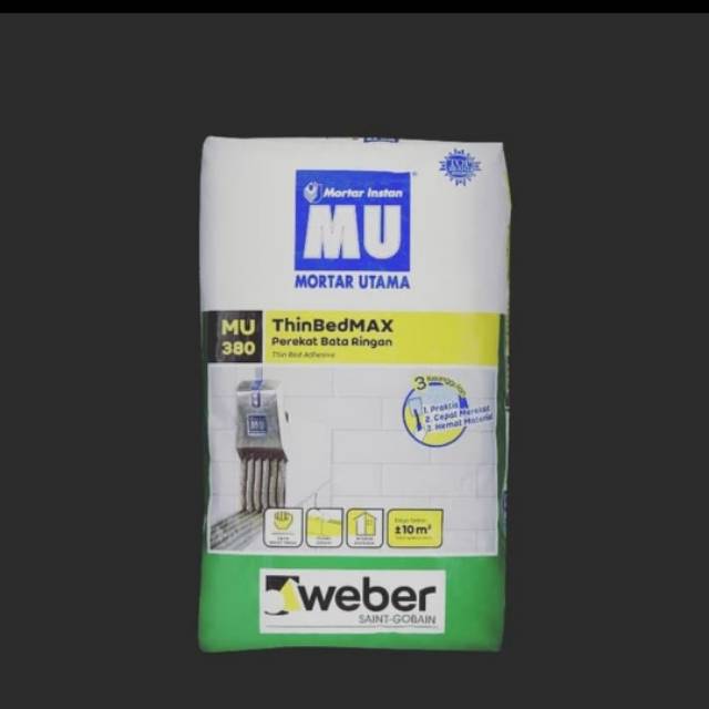 Jual Semen MU 380 Mortar Utama Perekat Hebel / Pasang Bata Ringan ...