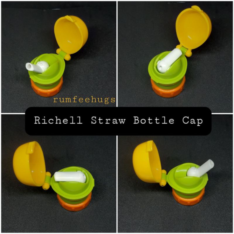 Jual Richell Straw Bottle Cap tutup botol air mineral adapter bottle ...