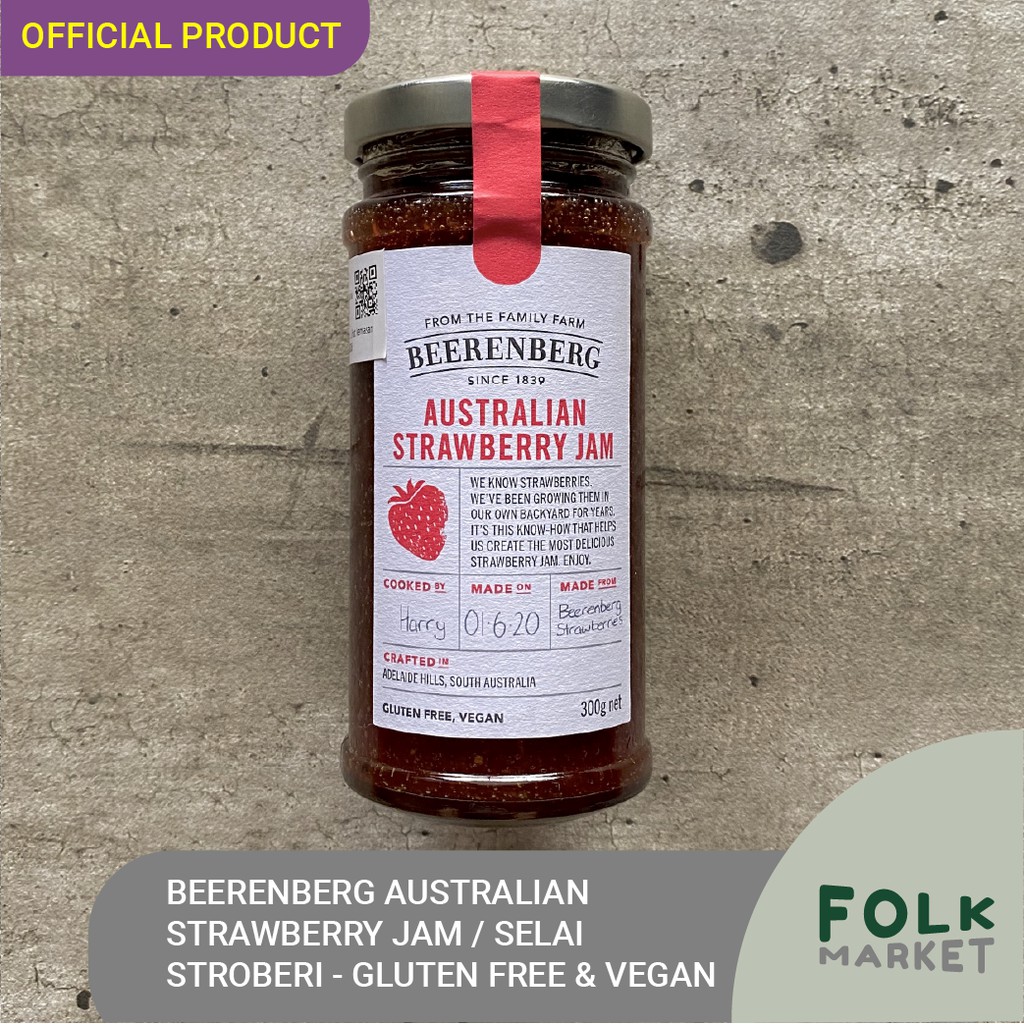 Jual BEERENBERG Australian Strawberry Jam / Selai Stroberi 300 gr ...