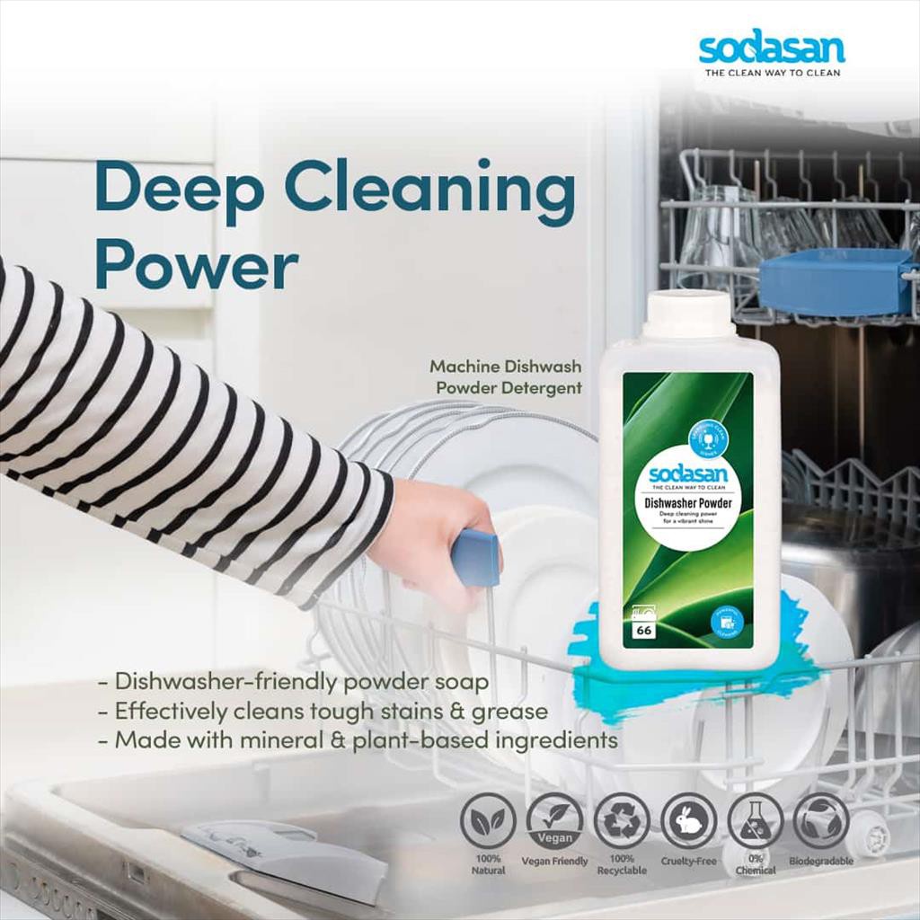 Jual Sodasan - Machine Dishwasher Powder ( Sabun Mesin Cuci Piring ) 1kg | Shopee Indonesia