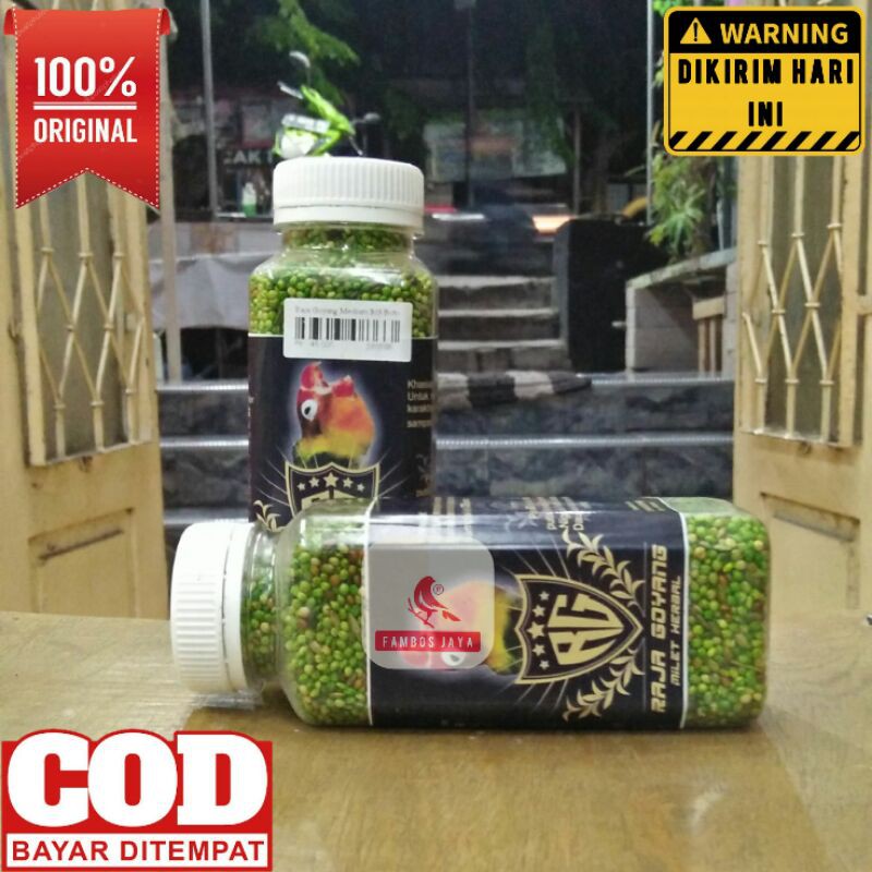 Jual PAKET PAKAN LOVEBIRD MILET RAJA GOYANG RG VITAMIN RG OIL BOOSTER ...