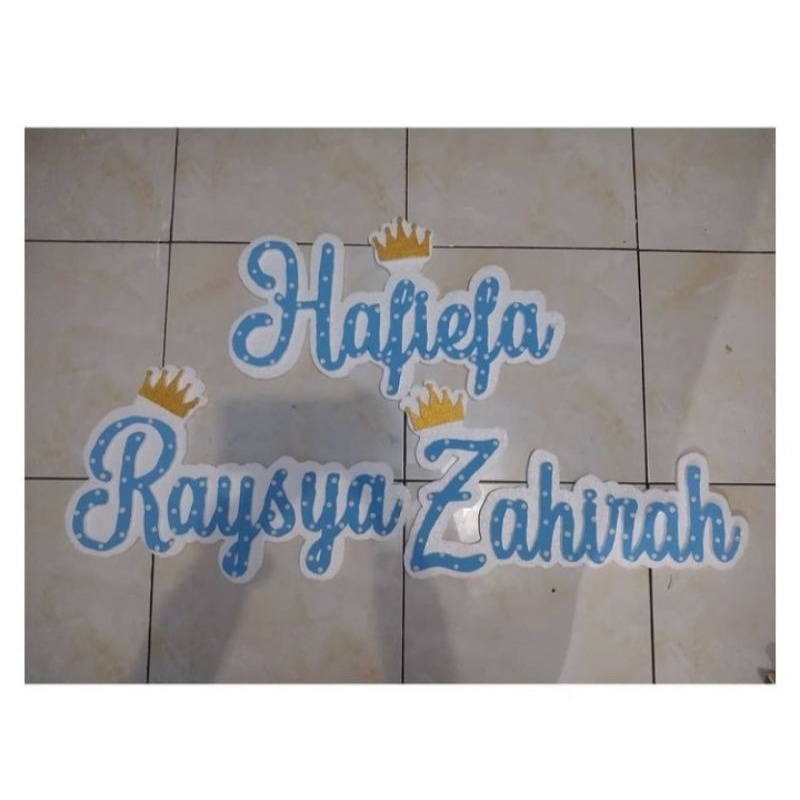 Jual nama styrofoam/nama bacdrop | Shopee Indonesia