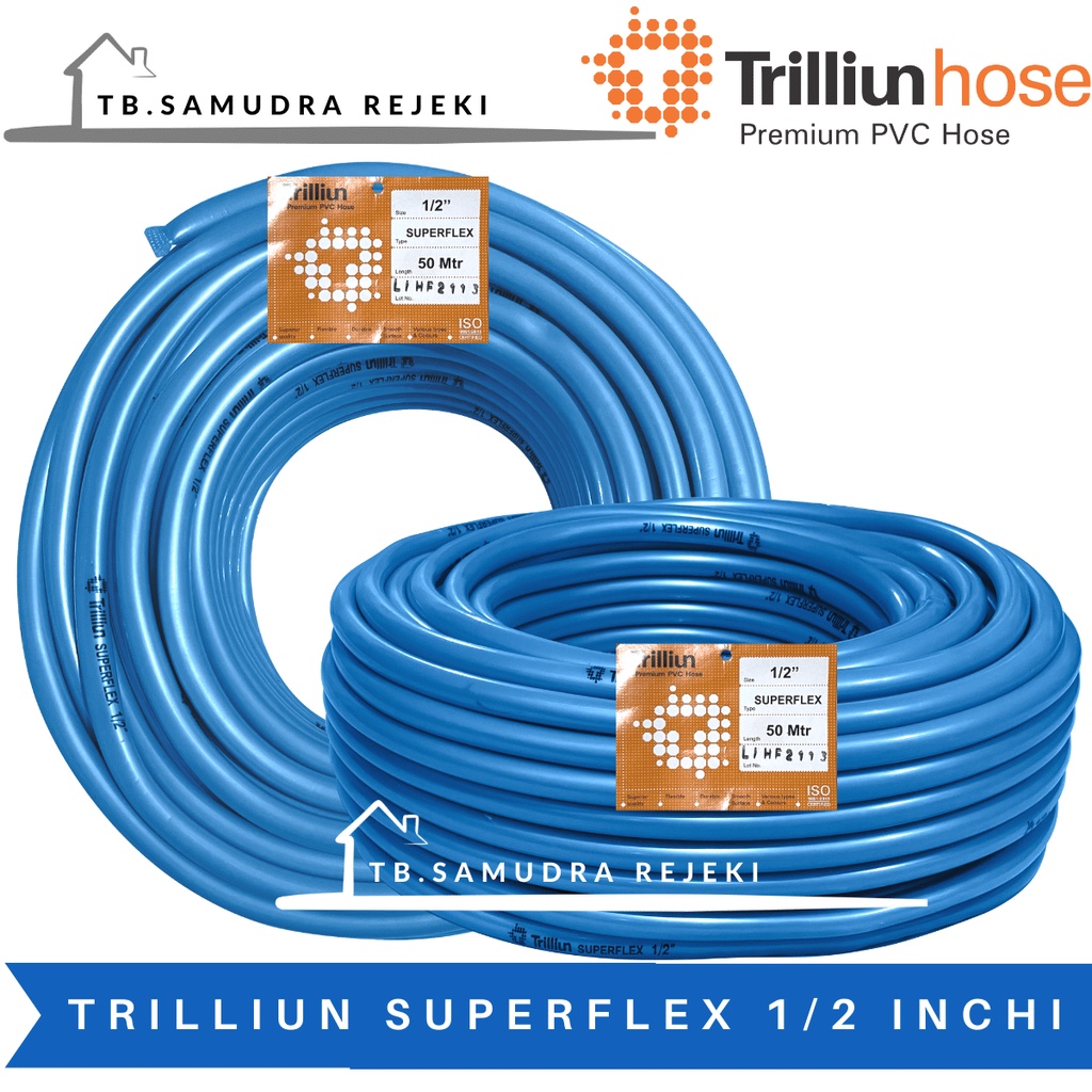 Jual SELANG AIR SUPERFLEX TRILLIUN 1/2 LINK 1 ROLL 50 METER | Shopee Indonesia