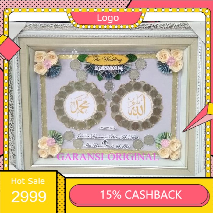 Jual Mahar Kaligrafi Allah Muhammad Dengan Koin Calligraphy Coins Dowry | Shopee Indonesia