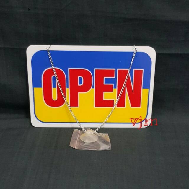 Jual Plat acrylic tulisan open close, sign label akrilik opem close ...