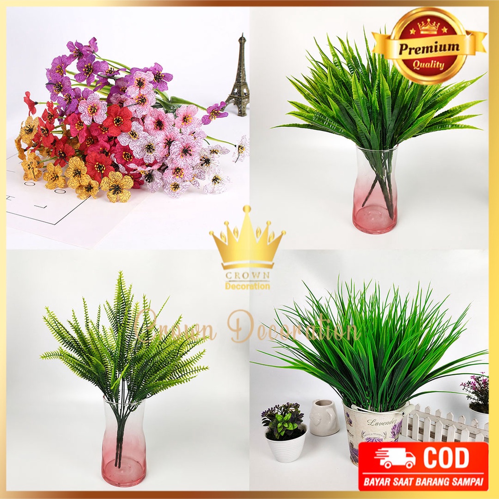 Jual Rumput Plastik Hias Ilalang Kucai Sintetis - Kucai Kupu - Daun ...