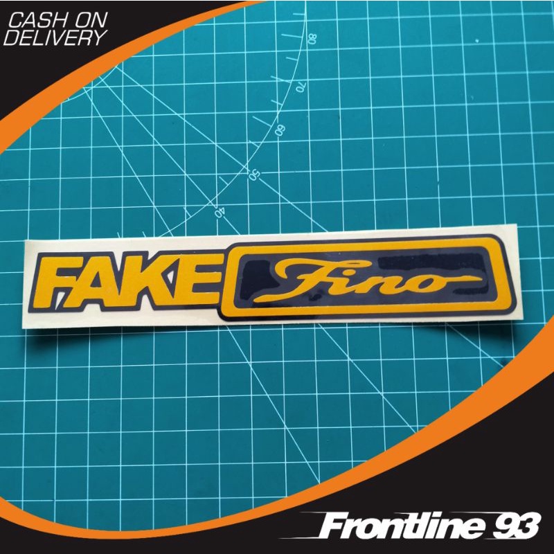 Jual Cetak Cutting Sticker Logo Fake Fino Custom Stiker Cutting Racing ...