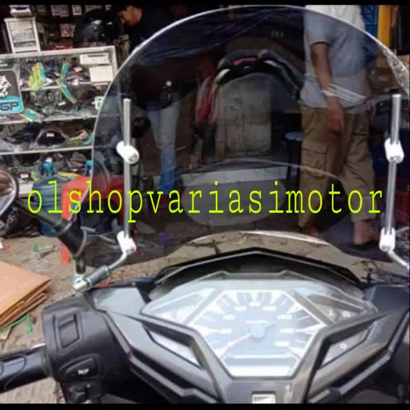 Jual Windshield Ukuran Panjang Pendek Pelindung Angin Universal Untuk ...