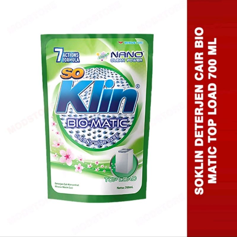 Jual SO KLIN - Bio-Matic - Liquid Detergent - Front / Top Load - Pouch ...
