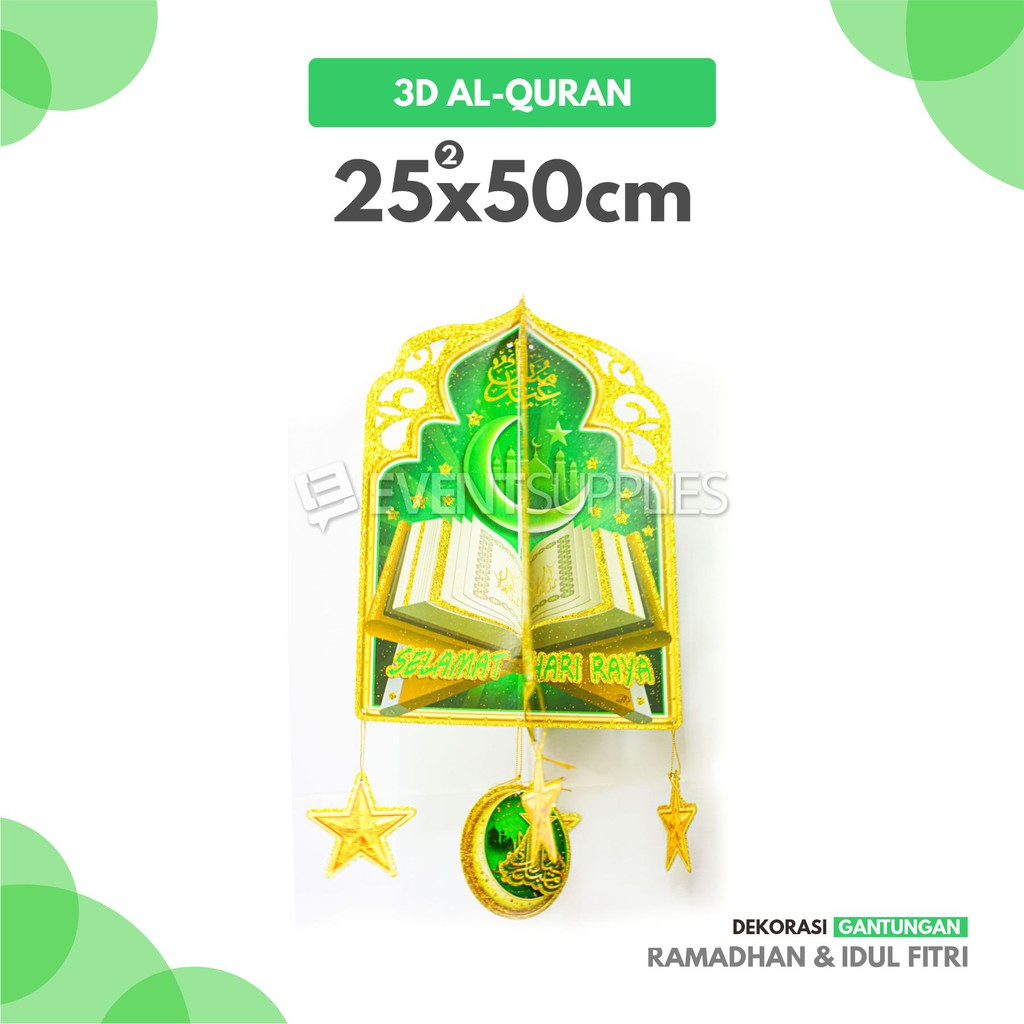 Jual Gantungan Dekorasi Hiasan Gambar Alquran Ramadhan Ornament Lebaran ...
