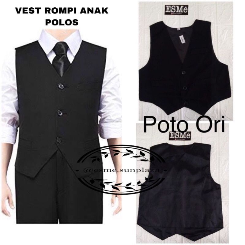 Jual ROMPI ANAK ANAK SAMPAI DEWASA COWO POLOS ROMPI HITAM LAKI LAKI ...