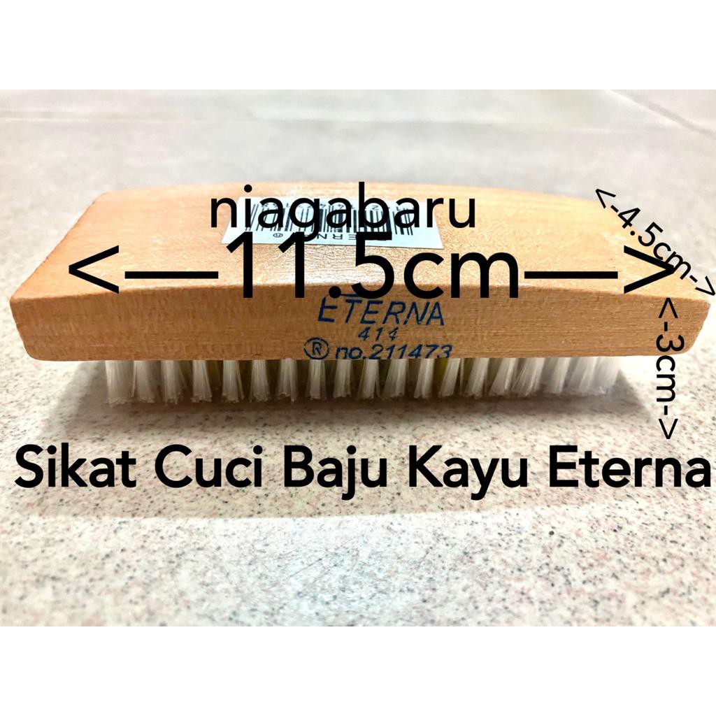 Jual Sikat Baju Kayu Eterna 1 Lusin (12Pcs) Sikat WC / Sikat Pembersih ...