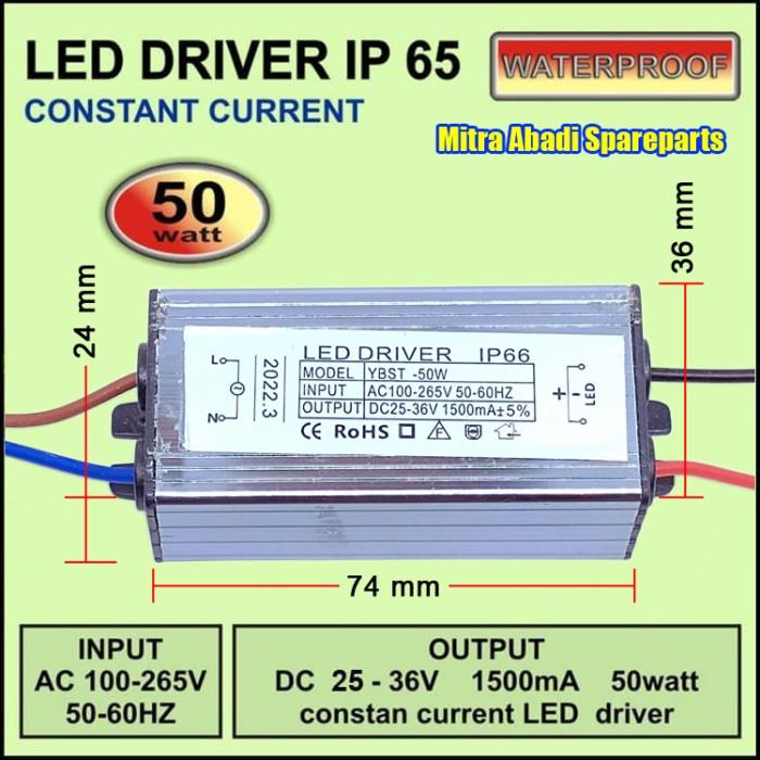 Jual LED Driver AISE 50W/50 Watt 1500 mA Casing Aluminium IP65 (real ...