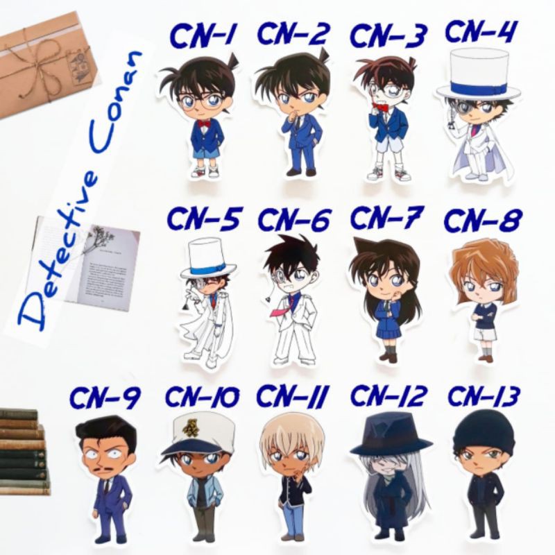 Jual Sticker Anime Detective Conan 1 Merchandise | Shopee Indonesia