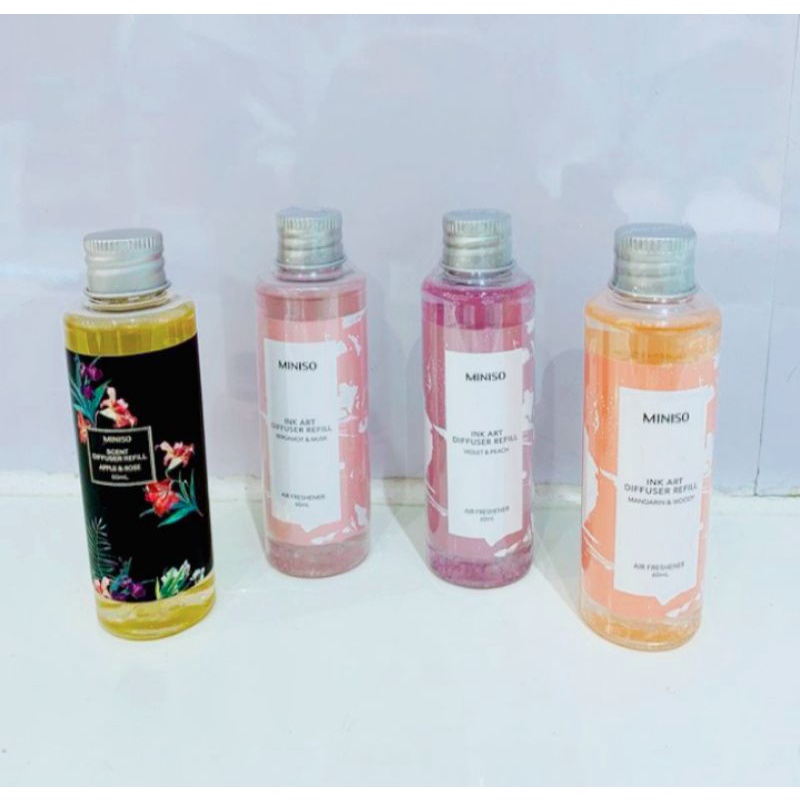 Jual MINISO INK ART DIFFUSER REFILL 60 ML/ISI ULANG PENGHARUM RUANGAN ...