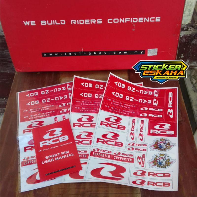 Jual Sticker RCB Stiker Shock Velg Racing Boy | Shopee Indonesia