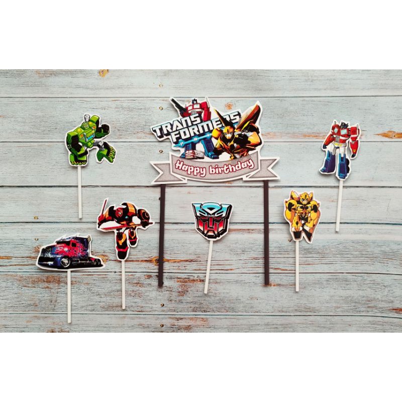 Jual hiasan kue ulang tahun nasi tumpeng cake topper karakter ...