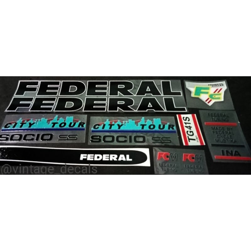 Jual sticker decal federal SOCIO SS City tour | Shopee Indonesia