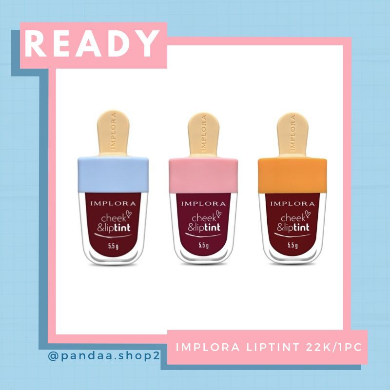Jual Implora liptint tint warna merah cherry bomb Red wine candy apple ...