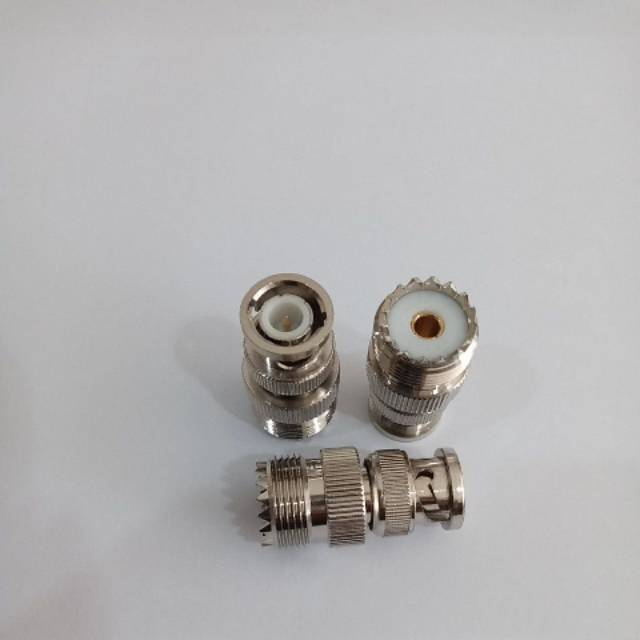 Jual Konektor BNC male to PL female Ht, sambungan PL259 PL 259 PL-259 UHF female to connector ...