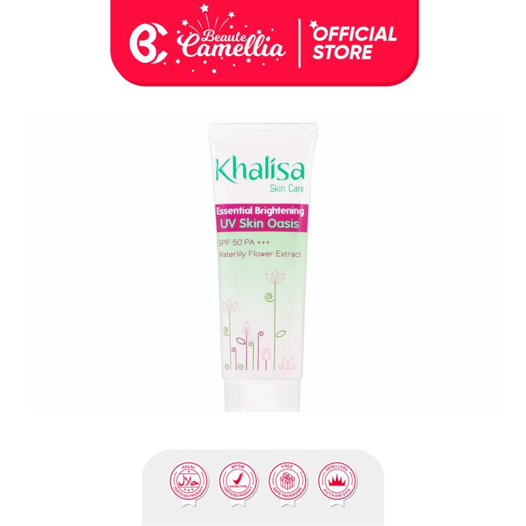 Jual Khalisa Essential Brightening UV Skin Oasis | Pink Blush SPF 50 PA ...