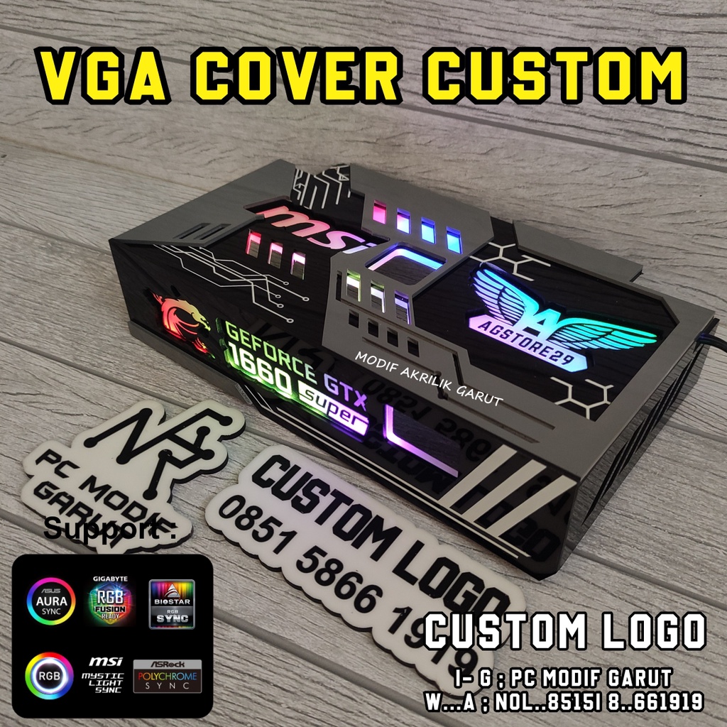 Jual vga cover msi gtx 1660 super custom logo custom vga | Shopee Indonesia