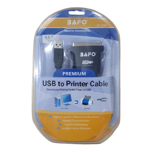 Jual KABEL USB TO LPT PARAREL BAFO DB 25 PIN PRINTER CABLE PARALEL BF ...