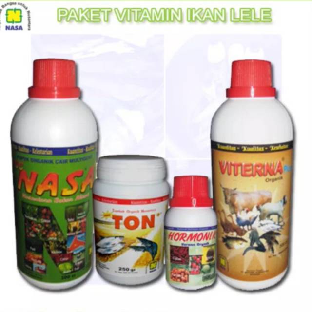 Jual PAKET VITAMIN BUDIDAYA TAMBAK IKAN LELE GURAMI UDANG PATIN ASLI NASA POC NASA TON HORMONIK ...