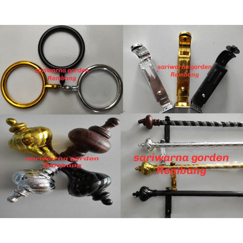 Jual REL RELL BATANG TONGKAT PIPA BESI TIANG ROLLET ROLET GORDEN KORDEN ...