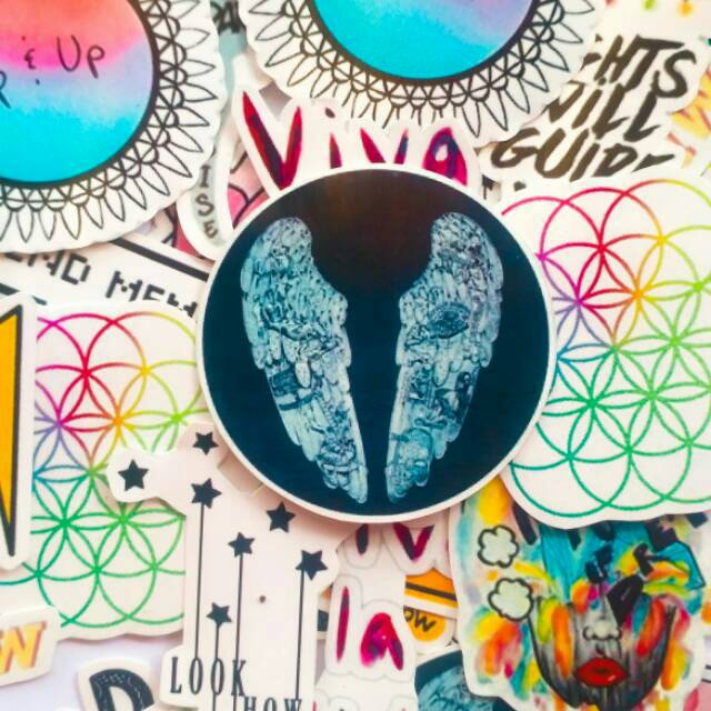 Jual Coldplay Waterproof Sticker Pack include 29 pcs band | Shopee ...