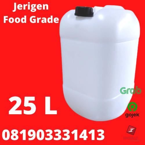 Jual Termurahhh!! Jerigen Plastik Baru 20 25 30 Liter L Dirigen Putih ...
