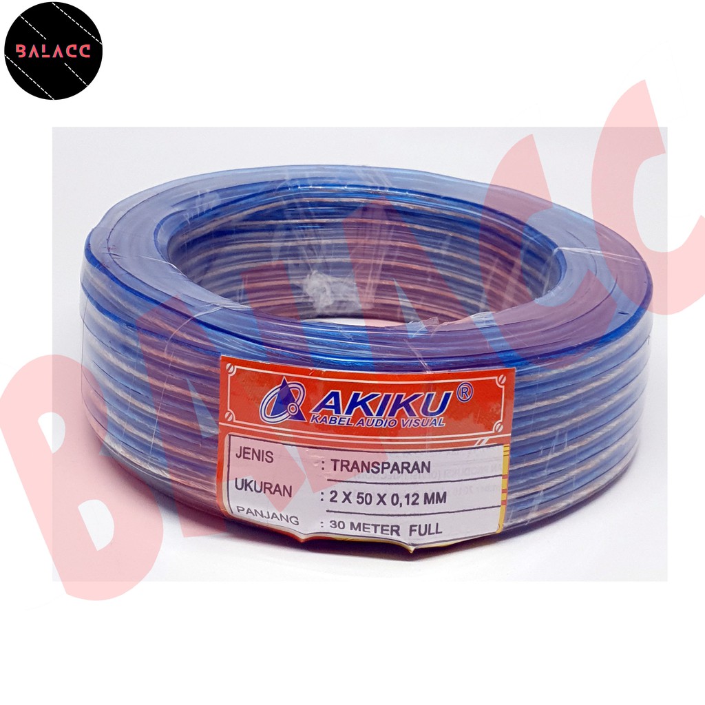 Jual Kabel Monster Kabel Transparan 2x50 Kabel Audio Speaker 30 Meter ...
