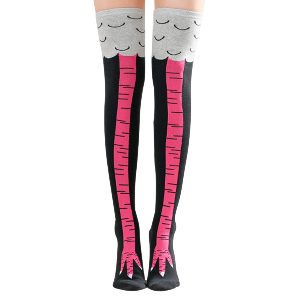 Jual High Quality Women Crazy Funny Chicken Leg Cluck Novelty Knee ...