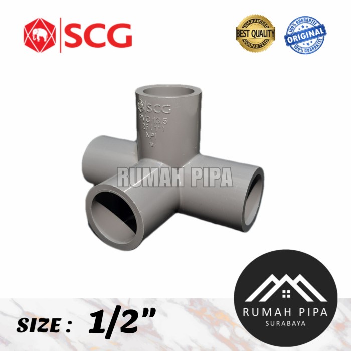 Jual Tee 4 way 1/2" - SCG | Shopee Indonesia