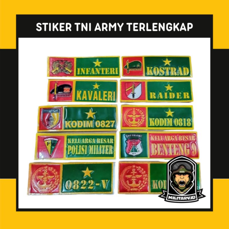 Jual STIKER TNI ARMY TERLENGKAP | Shopee Indonesia