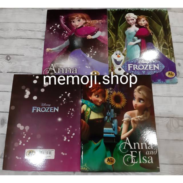 Jual Buku Tulis 50 lembar FROZEN warna (10pc) | Shopee Indonesia