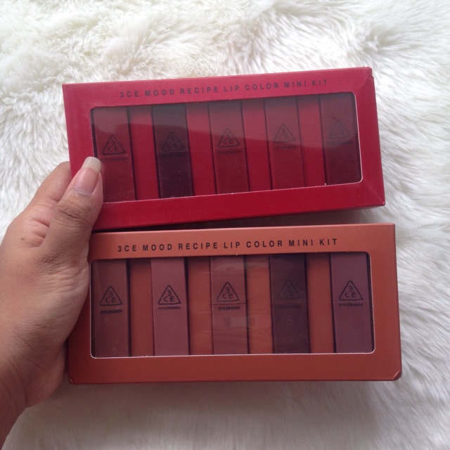Jual Lipstick 3CE Mood Recipe lip color mini kit | Shopee Indonesia