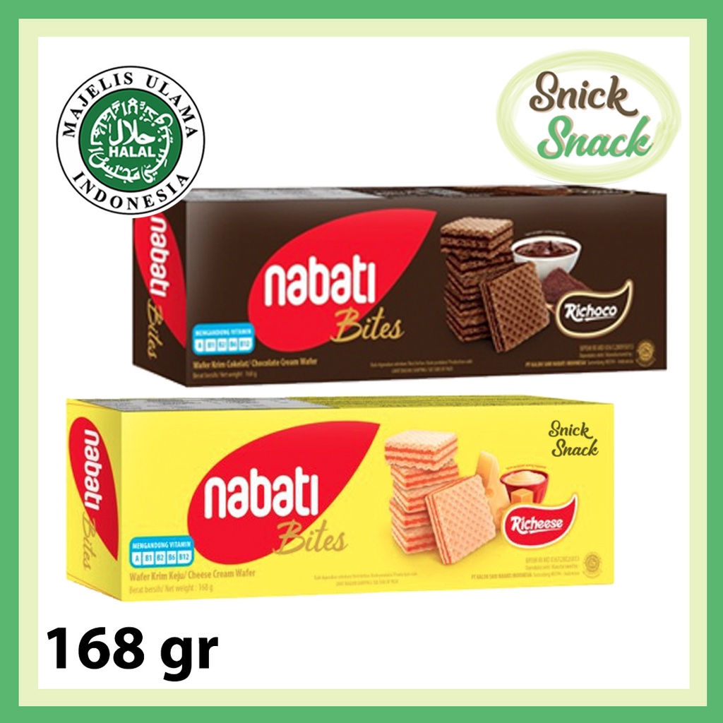 Jual Nabati Bites 163 gr Wafer box Richeese Keju dan Coklat Richoco 122 ...