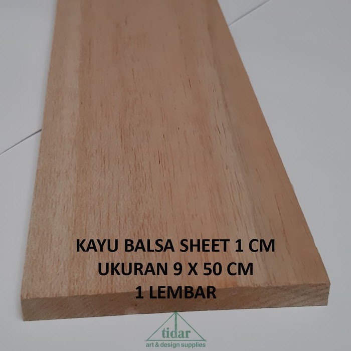 Jual Solusi Kayu Balsa Sheet 10 mm / Balsa Lembaran 1 cm / Papan ...