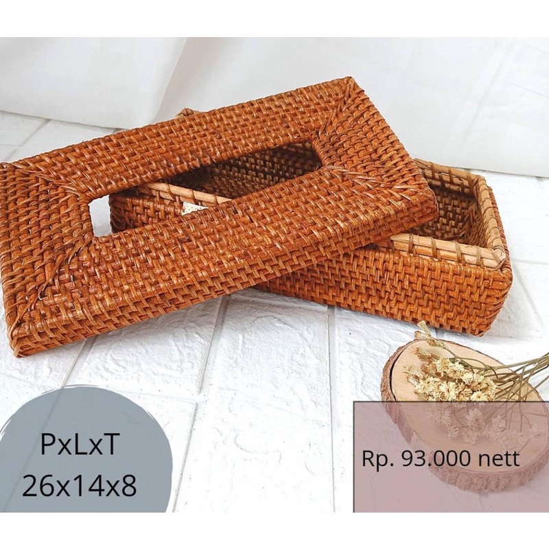 Jual box tissu rotan asli panjang | Shopee Indonesia