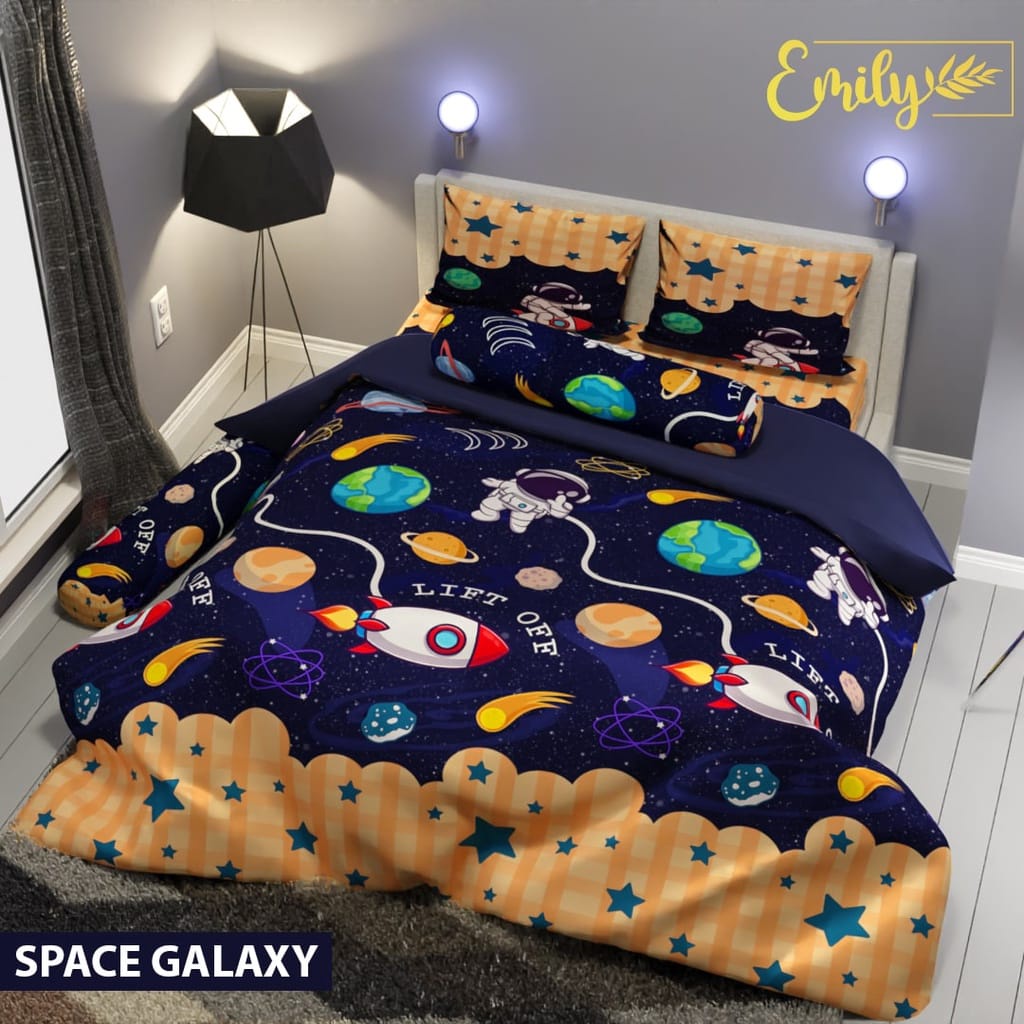 Jual SPREI MOTIF SPACE GALAXY / SPREI ANAK LAKI LAKI / SPREI MURAH ...