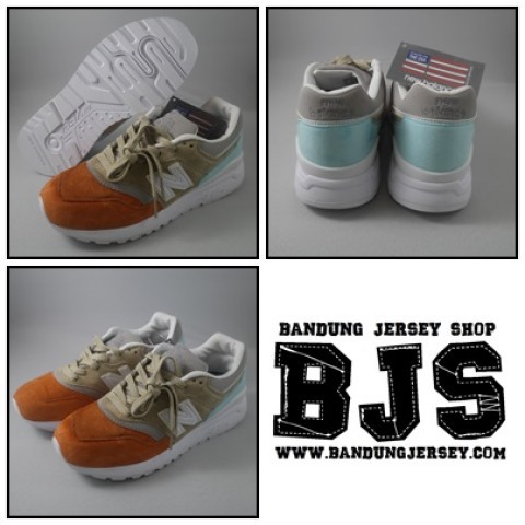 Jual SEPATU NEW BALANCE M997 PUTIH ORANGE | Shopee Indonesia