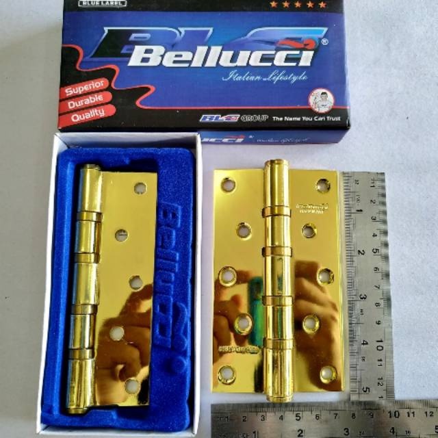 Jual Engsel Tebal Belluci 5" GOLD / Engsel Stainless Steel Tebal/ENGSEL ...