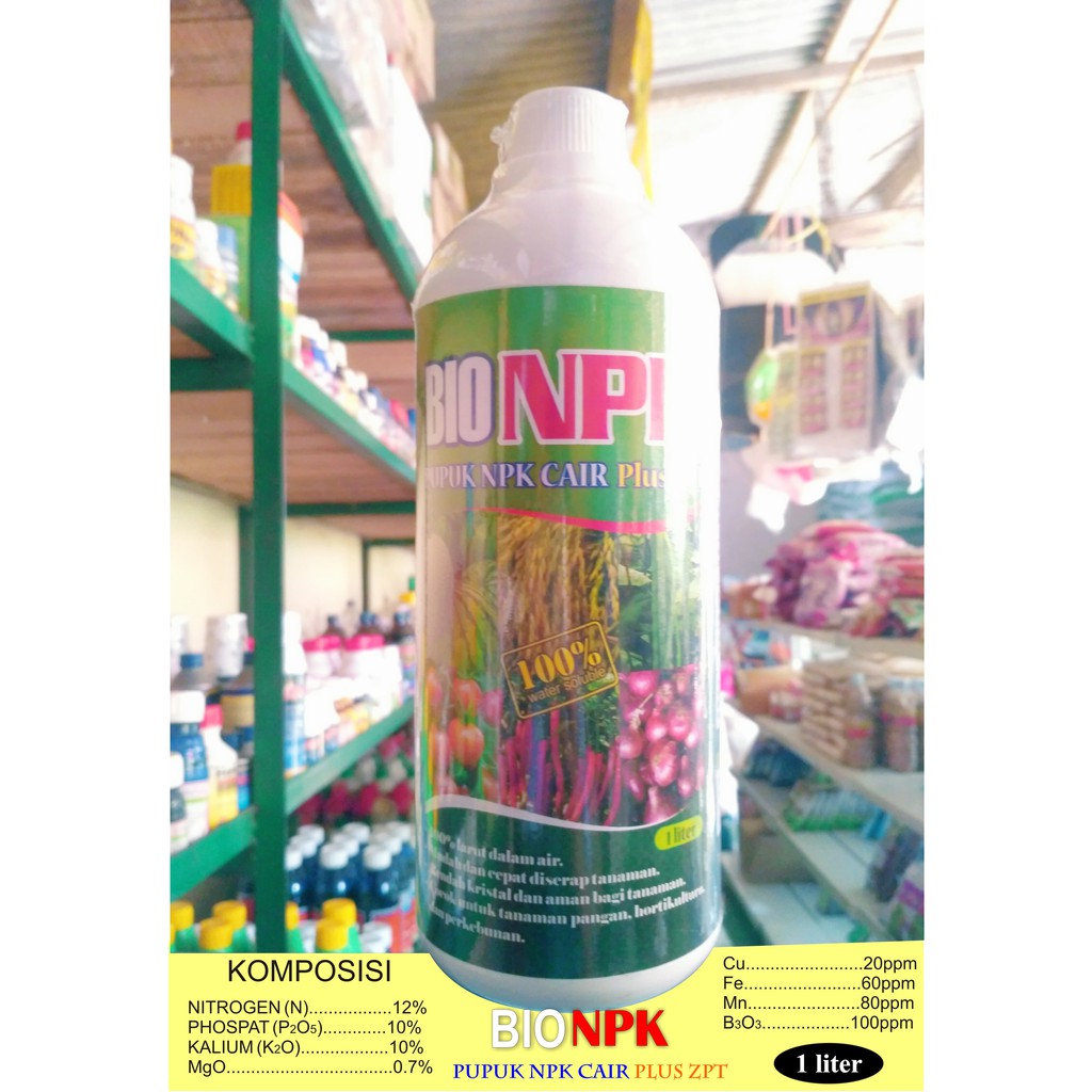 Jual BIO NPK Pupuk Cair Plus ZPT 1 Liter | Shopee Indonesia Jual BIO NPK Pupuk Cair Plus ZPT 1 Liter | Shopee Indonesia
