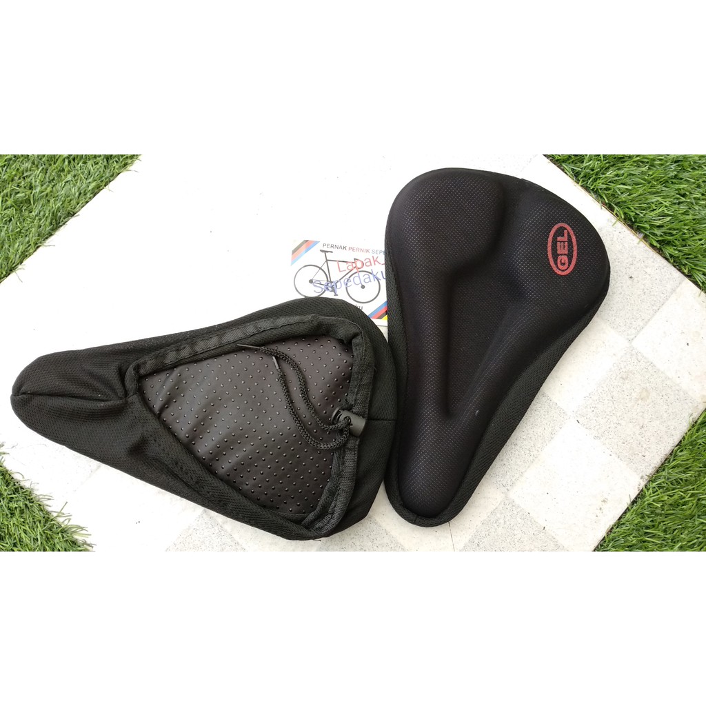 Jual cover saddle gel pad extra busa sadel jok sepeda universal semua ...
