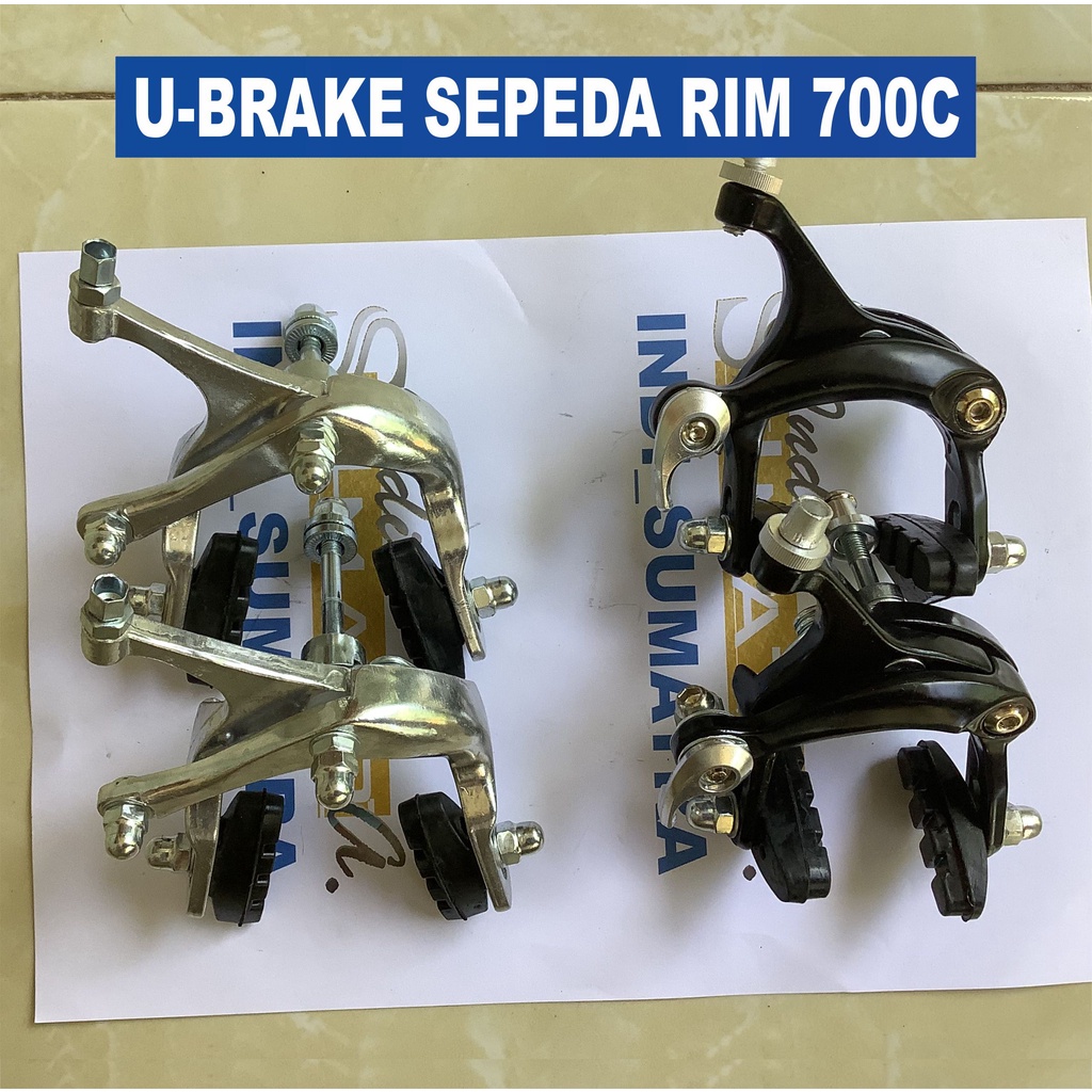 Jual U Brake Kaliper Sepeda 700c Warna Hitam Silver Balap Vintage Fixie ...