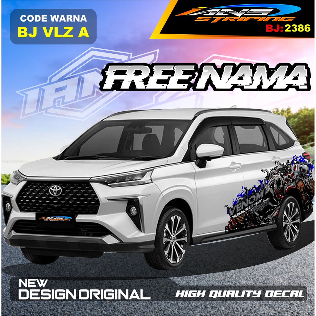 Jual STICKER DECAL MOBIL AVANZA VELOZ / VARIASI STIKER MOBIL XENIA ...