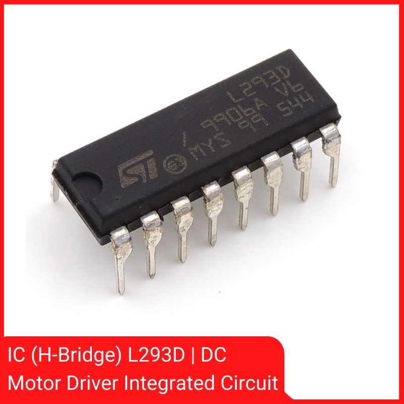 Jual 5x IC(H-Bridge) L293D Motor Driver | DC Motor Driver Integrated ...