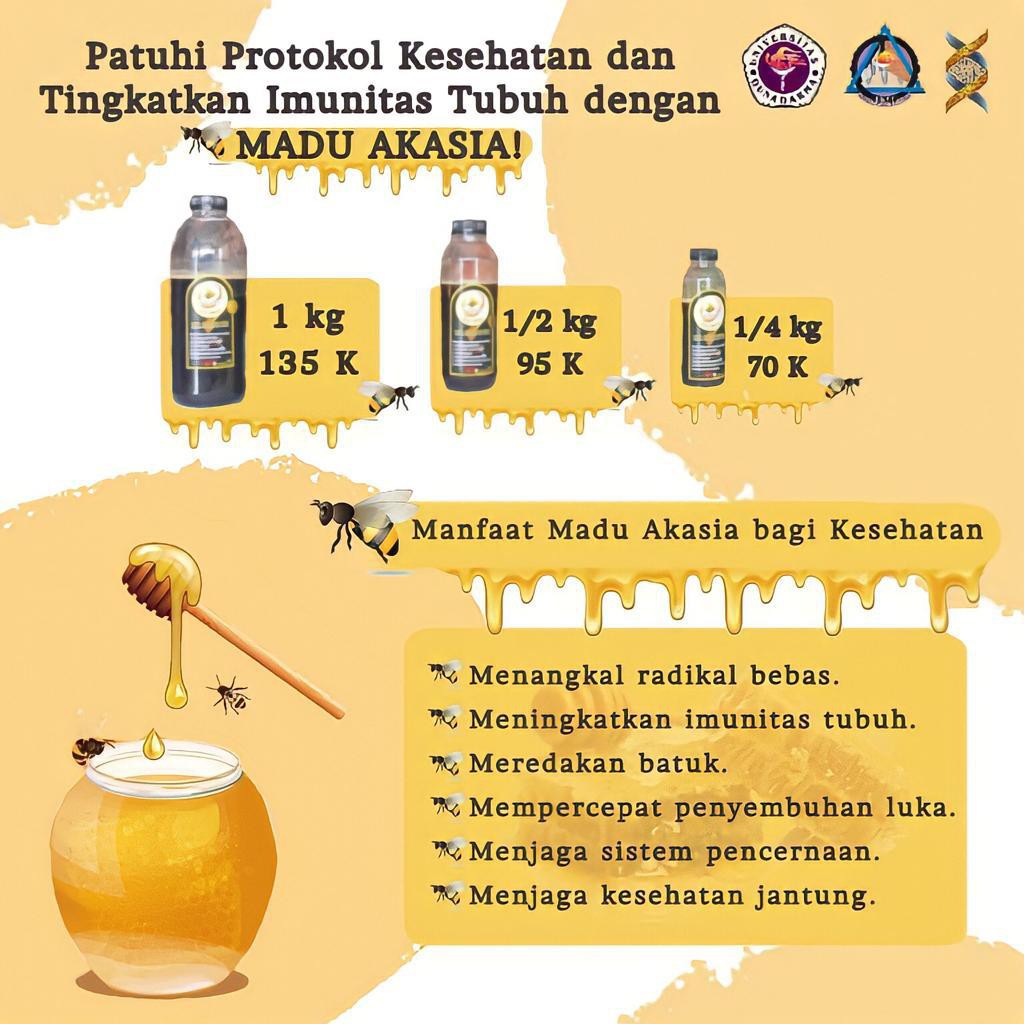 Jual MADU AKASIA MURNI / MADU HUTAN MURNI ukuran 500 gram (1/2 kg ...