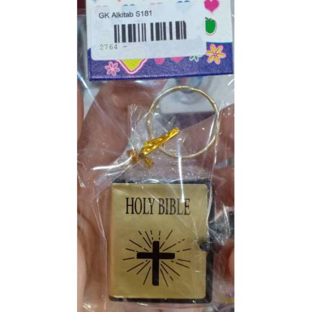 Jual Gantungan Kunci Alkitab Holly Bible - Barang Rohani - Gantungan ...